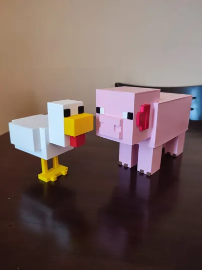 Piggy Bank Minecraft Pig by Sakul MakerWorld: Download Free 3D Models