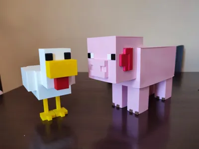 Piggy Bank Minecraft Pig by Sakul MakerWorld: Download Free 3D Models