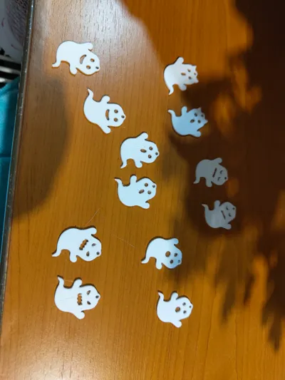 Ghost earrings halloween by Melix MakerWorld: Download Free 3D Models