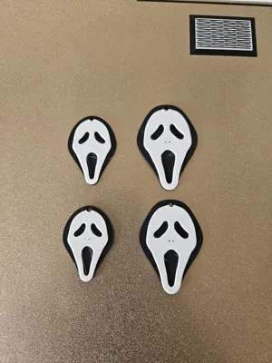 Scream earrings halloween by Melix MakerWorld: Download Free 3D Models