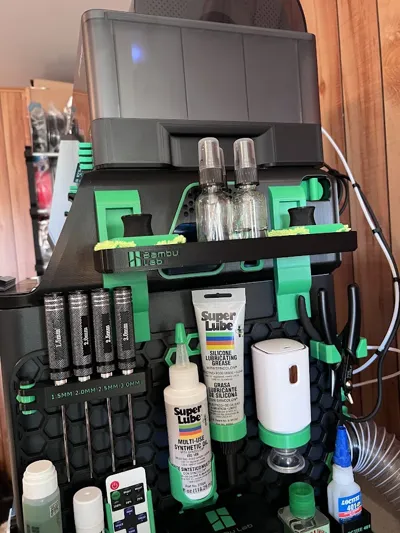 HSW for AMS Riser V2 (Honeycomb Storage Wall) by Yoav Kadosh MakerWorld: Download Free 3D Models