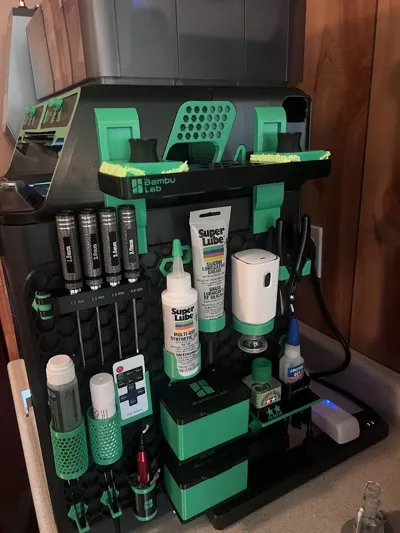 HSW for AMS Riser V2 (Honeycomb Storage Wall) by Yoav Kadosh MakerWorld: Download Free 3D Models