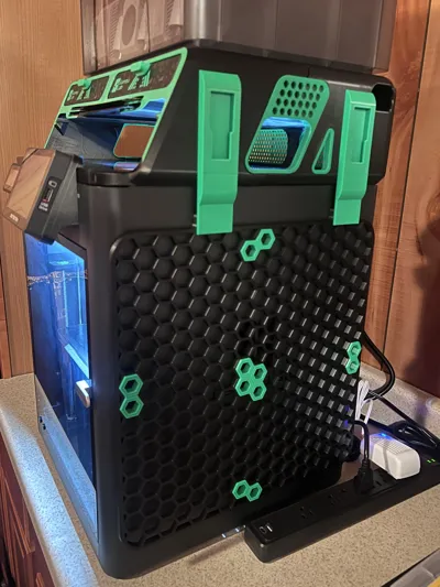 HSW for AMS Riser V2 (Honeycomb Storage Wall) by Yoav Kadosh MakerWorld: Download Free 3D Models