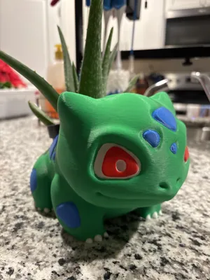 Macetero Bulbasaur - Multicolor y Un solo Color por Eddie MakerWorld: Descarga Modelos 3D Gratuitos