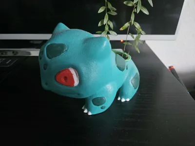Macetero Bulbasaur - Multicolor y Un solo Color por Eddie MakerWorld: Descarga Modelos 3D Gratuitos
