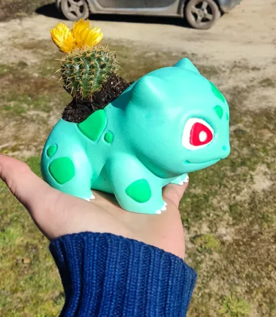 Bulbasaur Plant Pot - Multicolor and Single Color by Eddie MakerWorld ...