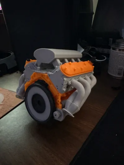 Chevy Camaro LS3 V8 Engine - Scale Working Model - Free 3D Print Model ...