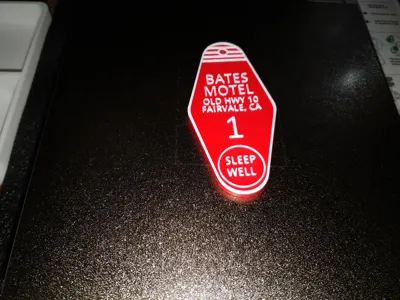 Bates Motel Key Fob by MadP 3dMakerWorld: Download Free 3D Models