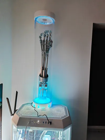 DIY Life-Size Terminator Arm Lamp by LayerLux3D MakerWorld: Download ...