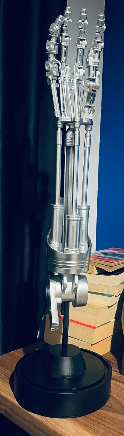 DIY Life-Size Terminator Arm Lamp - Free 3D Print Model - MakerWorld