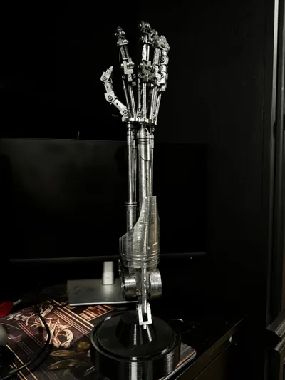 DIY Life-Size Terminator Arm Lamp by LayerLux3D MakerWorld: Download ...