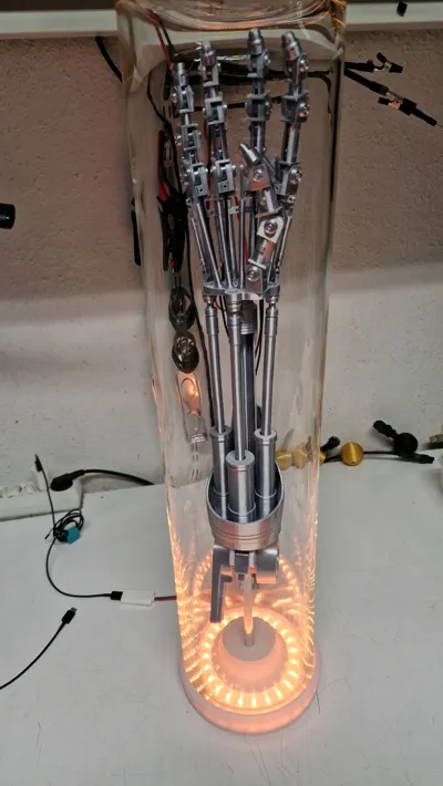DIY Life-Size Terminator Arm Lamp - Free 3D Print Model - MakerWorld