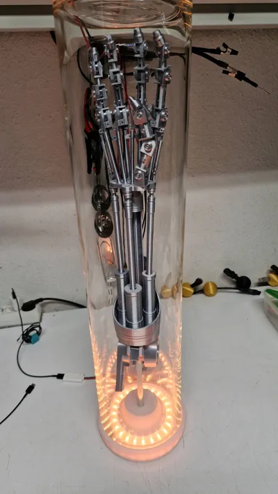 DIY Life-Size Terminator Arm Lamp - Free 3D Print Model - MakerWorld