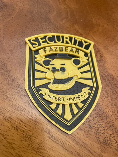 Fazbear entertainment Security badge by GalExec MakerWorld: Download ...