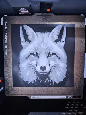 Fox Grayscale Art Hueforge by RP47 Designs - MakerWorld