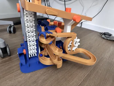 Marble Run 003 Paddle Wheel Addon v2 Plus by MplusM MakerWorld ...