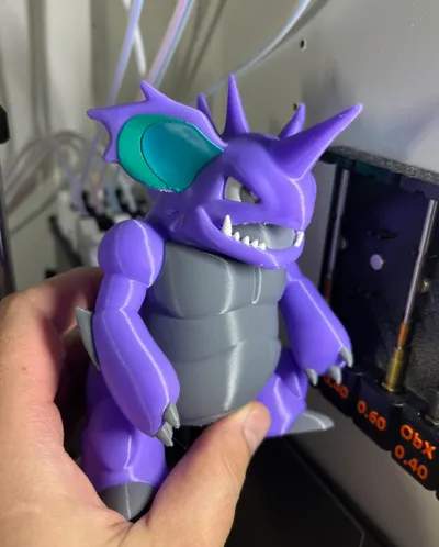 Nidoking Multicolor - Free 3D Print Model - MakerWorld
