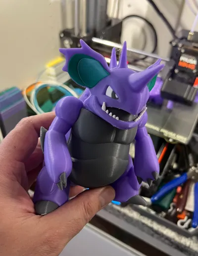 Nidoking Multicolor - Free 3D Print Model - MakerWorld