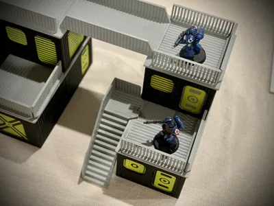 Modular Outpost Terrain by TerTerro MakerWorld: Download Free 3D Models