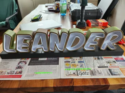 Led light sign letters (alphabet) by Milicjovan MakerWorld: Download Free 3D Models