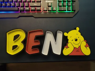 Led light sign letters (alphabet) diffuser's by Milicjovan MakerWorld ...