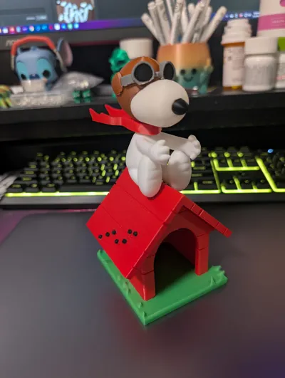 Snoopy y el Barón Rojo por william.c - MakerWorld