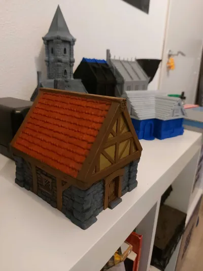 Medieval Village house for Tabletop Rpg - Free 3D Print Model - MakerWorld