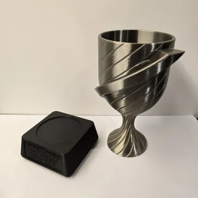 Customizable trophy base with name plate - Free 3D Print Model - MakerWorld