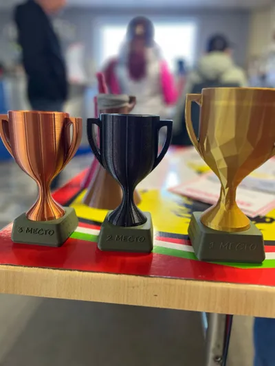 Customizable trophy base with name plate - Free 3D Print Model - MakerWorld