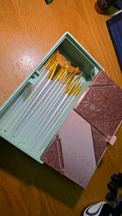 Storage Box with origami folding lids. - Free 3D Print Model - MakerWorld