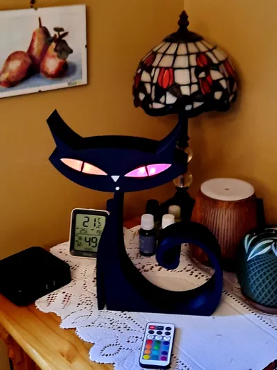 Atomic Cat from Hell Lamp Halloween by Black Glovz MakerWorld: Download ...
