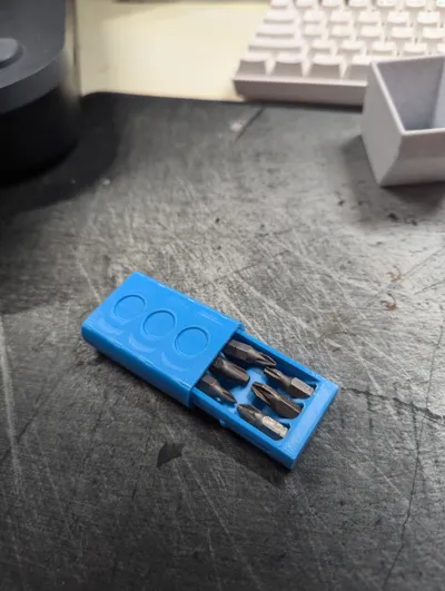 Compact Bit Box (pocket size driver bit storage) by GlennovitS 3D ...