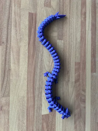 Articulated crystal dragon v2 (fixed) Remixed by Molodos MakerWorld: Download Free 3D Models