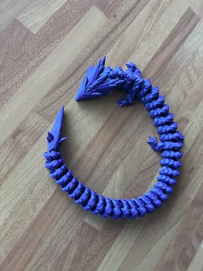 Articulated crystal dragon v2 (fixed) Remixed by Molodos MakerWorld: Download Free 3D Models