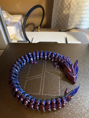 Articulated crystal dragon v2 (fixed) Remixed by Molodos MakerWorld: Download Free 3D Models