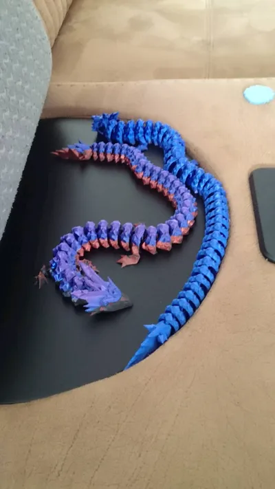 Articulated crystal dragon v2 (fixed) Remixed by Molodos MakerWorld: Download Free 3D Models