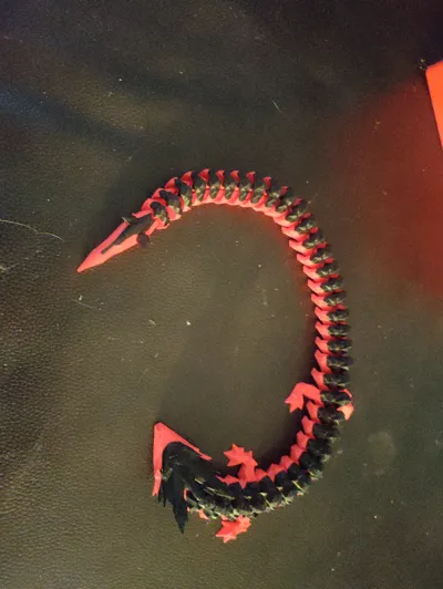 Articulated crystal dragon v2 (fixed) Remixed by Molodos MakerWorld: Download Free 3D Models