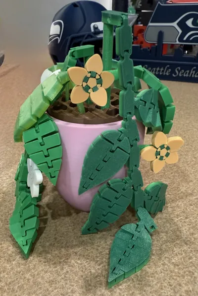 Fidget Desk Plant by frizzl3Dmama MakerWorld: Download Free 3D Models