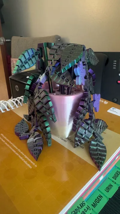 Fidget Desk Plant by frizzl3Dmama MakerWorld: Download Free 3D Models