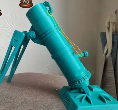 桌面便便迫击炮&poop launcher by 阿哩哩ALL3D - MakerWorld