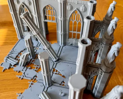 Gothic Bank Tower First Floor by PrussianBlue - MakerWorld