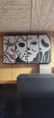 Horror movie tile light box by NotTooShabbyCreations MakerWorld ...