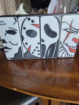 Horror movie tile light box by NotTooShabbyCreations MakerWorld ...