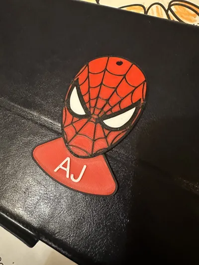 Spiderman Name Tag by BEAMink - MakerWorld