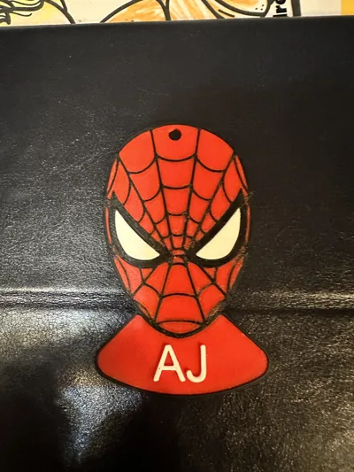 Spiderman Name Tag by BEAMink - MakerWorld