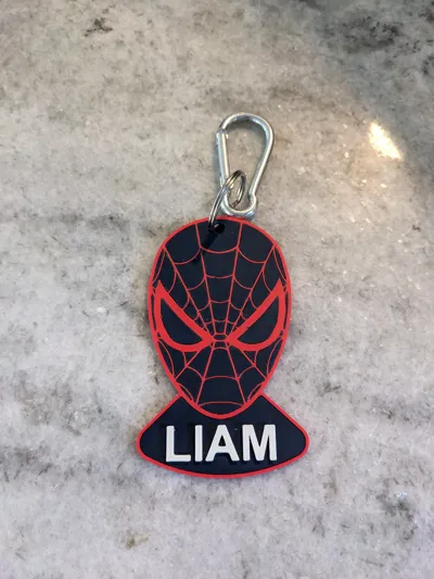 Spiderman Name Tag by BEAMink - MakerWorld