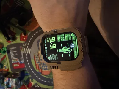 fallout pipboy style apple watch ultra case - Free 3D Print Model ...