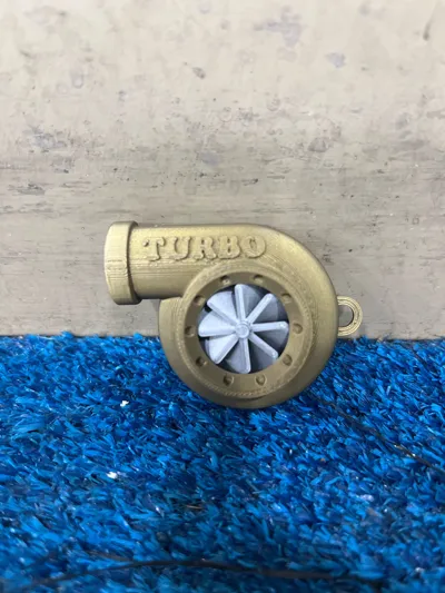Spinning Turbo Keychain Whistle by DjangoCashflowMakerWorld: Download Free 3D Models