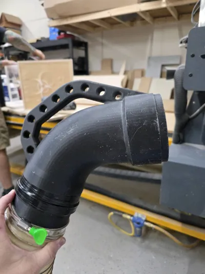 4in Dust Collector Swivel Quick Connect - Free 3D Print Model - MakerWorld