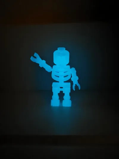 LEGO Halloween Skeleton Minifigure with Skull Face Remixed by Boss Tech ...